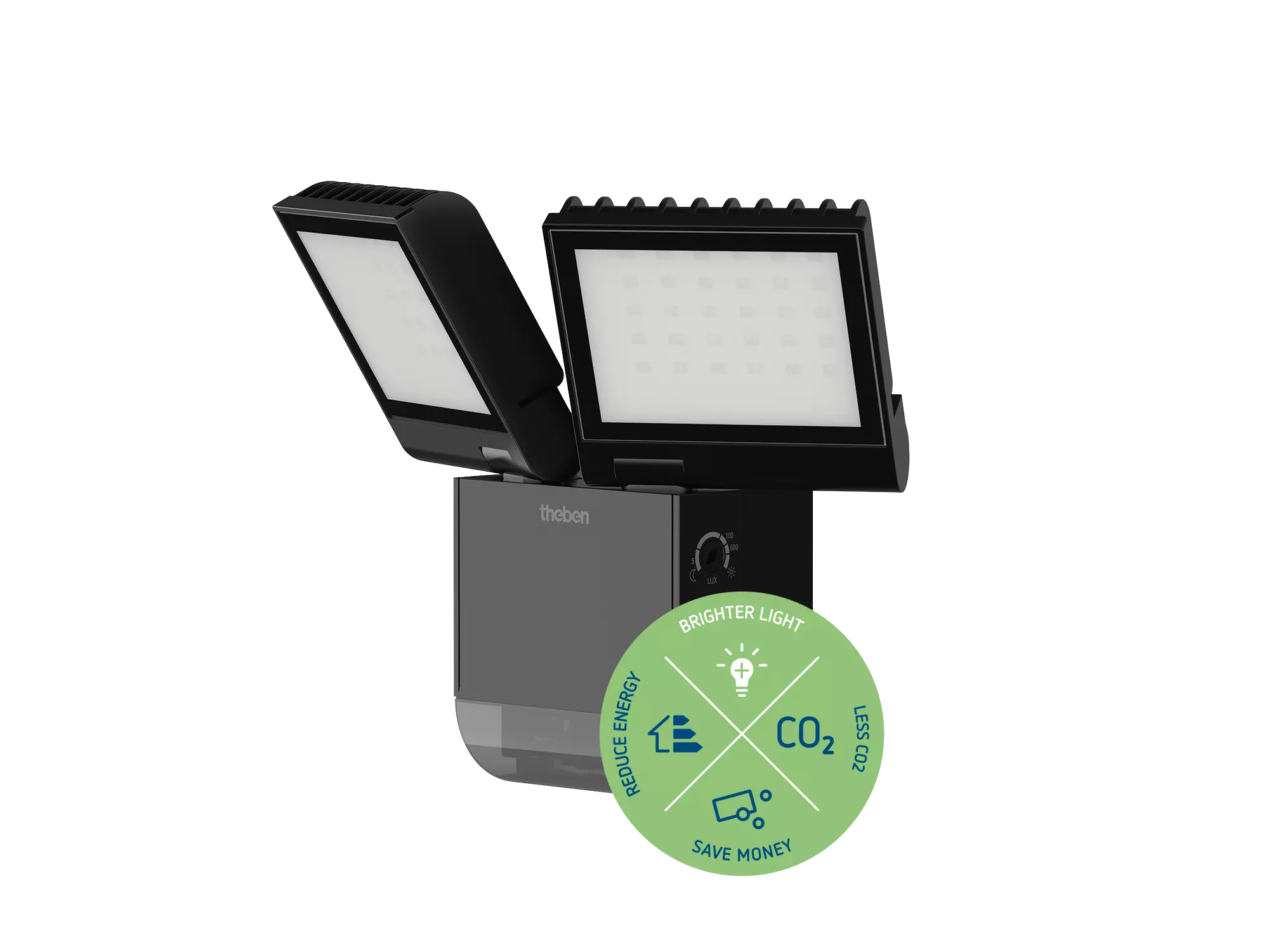 theLeda S17-100 BK | theLeda S | LED valaisin | Theben